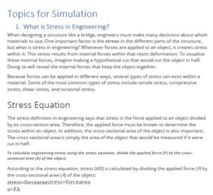 Basic Simulation Topic – Designtofuture